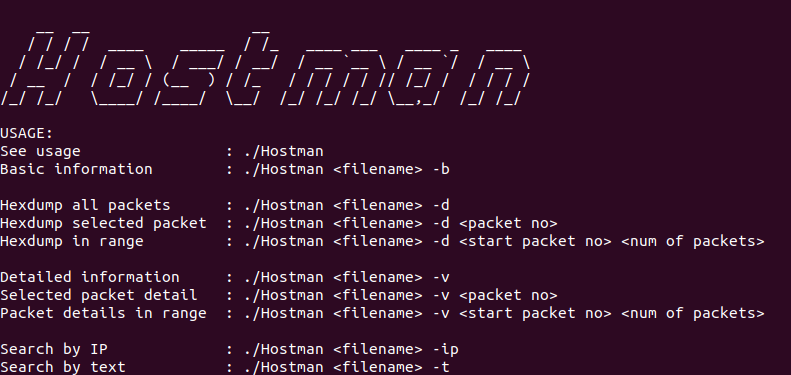 Hostman - A PCAP analyzer | Rafed M. Yasir